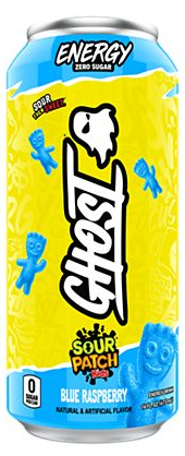 Ghost - Blue Raspberry Sour Patch Kids Energy Drink - 12/16oz